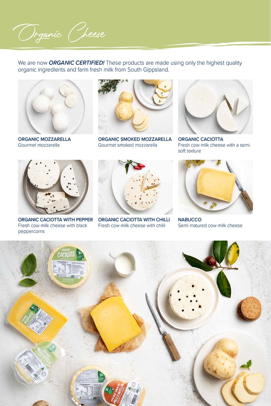 Organic Cheeses – Seaboard International PTY Ltd